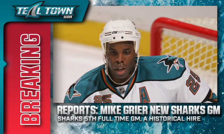 Reports: San Jose Sharks Hiring Mike Grier As General Manager - Teal ...