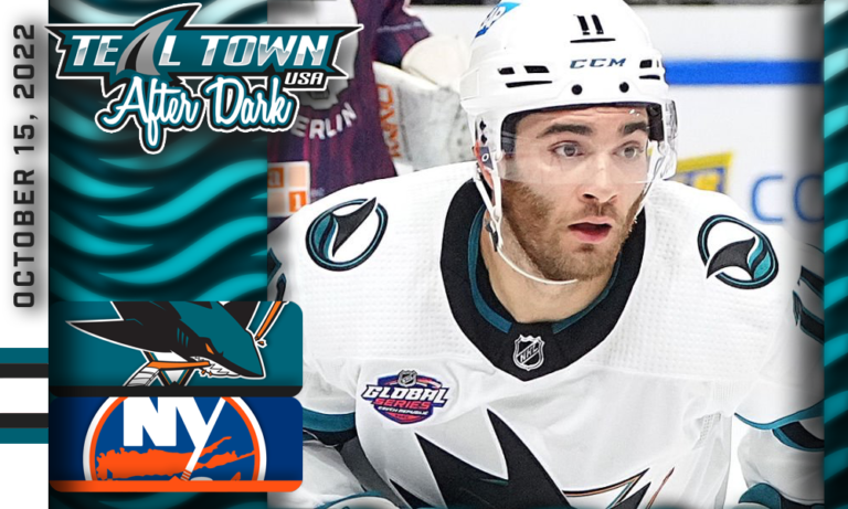 Sharks Turned Into Fish Sticks by Islanders 5-2 - 10/18/2022 - Teal ...