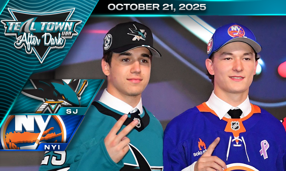 Misa Gets 1st Point, Sharks Still Winless in 4-3 Loss to Isles - 10/21 ...